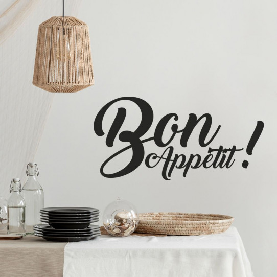 Stickers bon appétit ! - Des prix 50% moins cher qu'en magasin